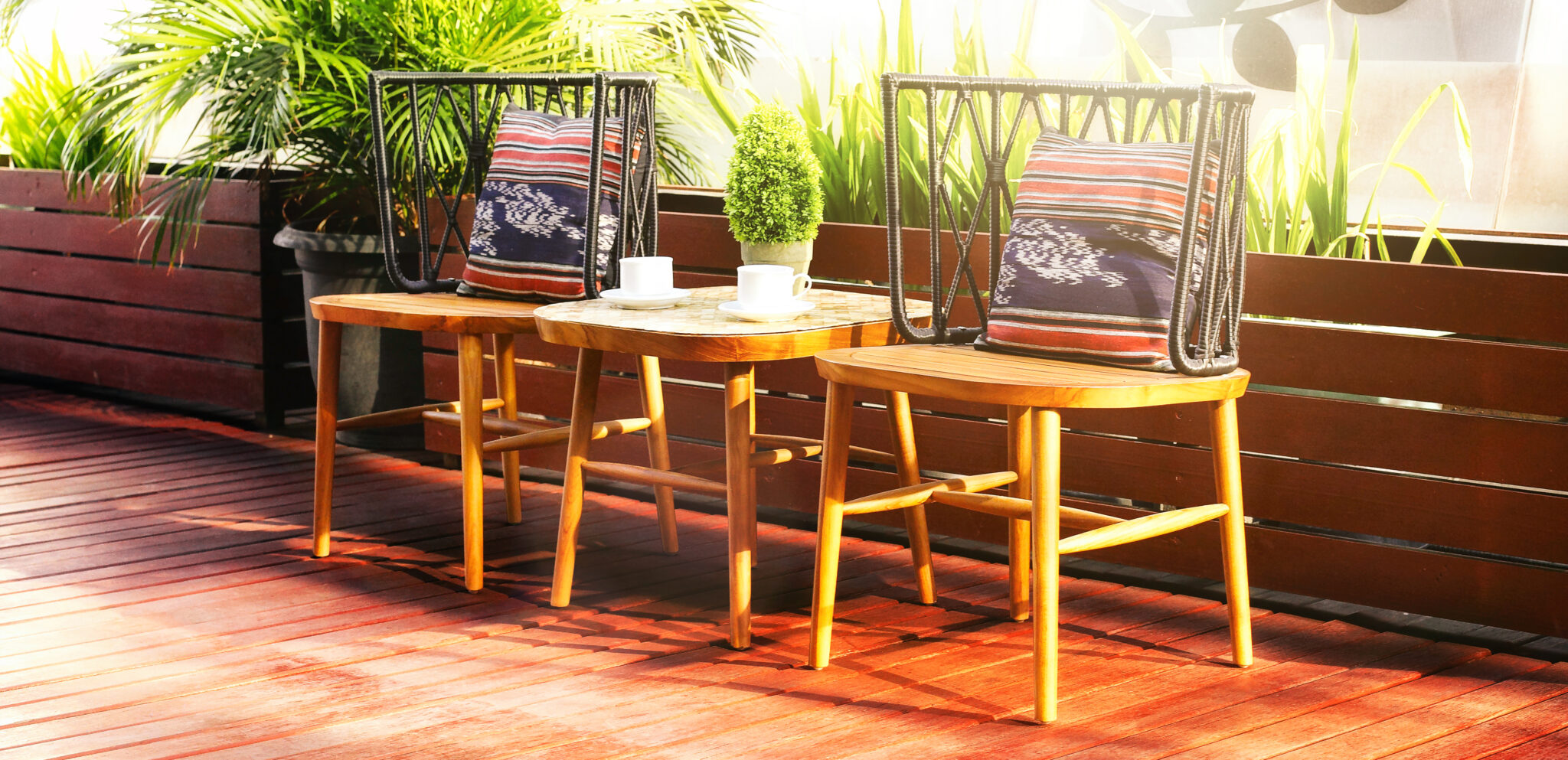 Outdoor Garden Terrace Furniture - Synthetic Rattan Furniture Indonesia